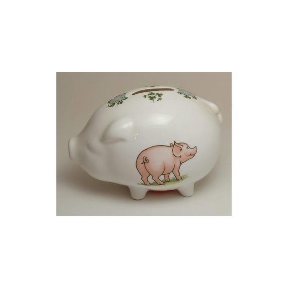 Vintage | Accents | Shamrock Piggy Bank By Temple Bar Pottery Vintage ...